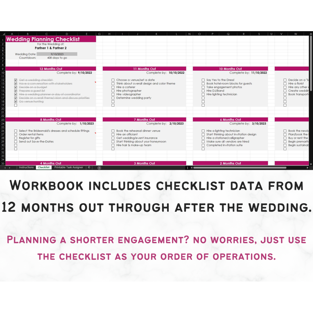 Wedding Planning Checklist & Task Assigner | Gold Standard Weddings